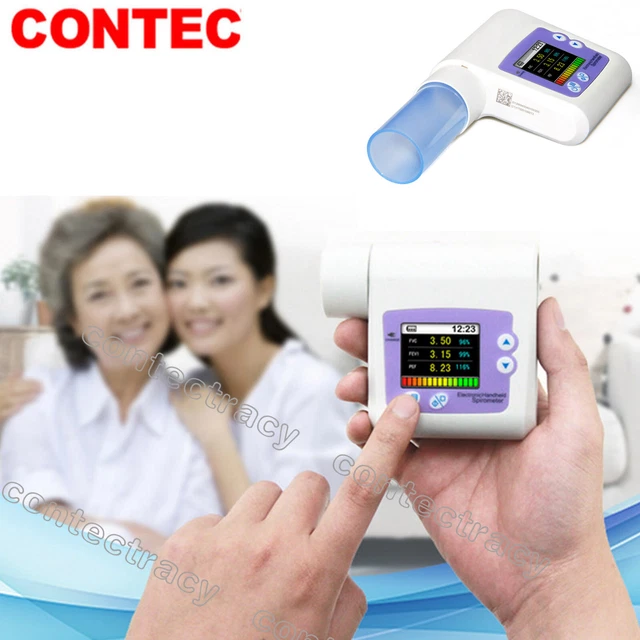 DIGITAL SPIROMETER CONTEC SP10 Lung Breathing Diagnostic Vitalograph,mouthpiece $279.00 ...
