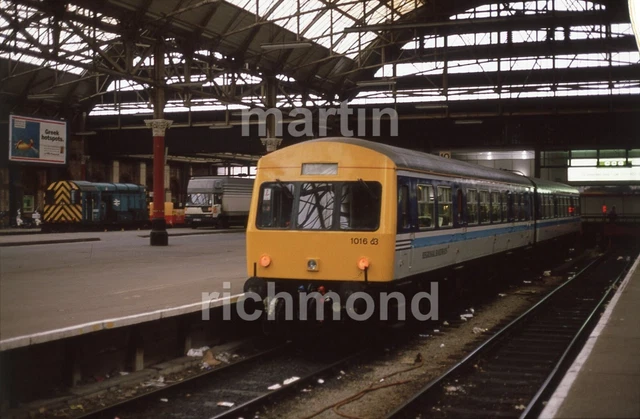 MANCHESTER PICCADILLY CLASS 101 DMU 101663 20.9.92 35mm Positive RN373 ...