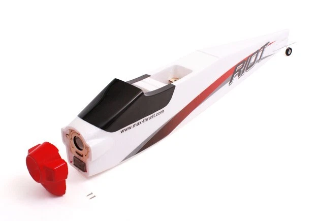 FUSELAGE WITH RED Decals Fits: Max-Thrust Riot RC Model Planes (MAX-T ...