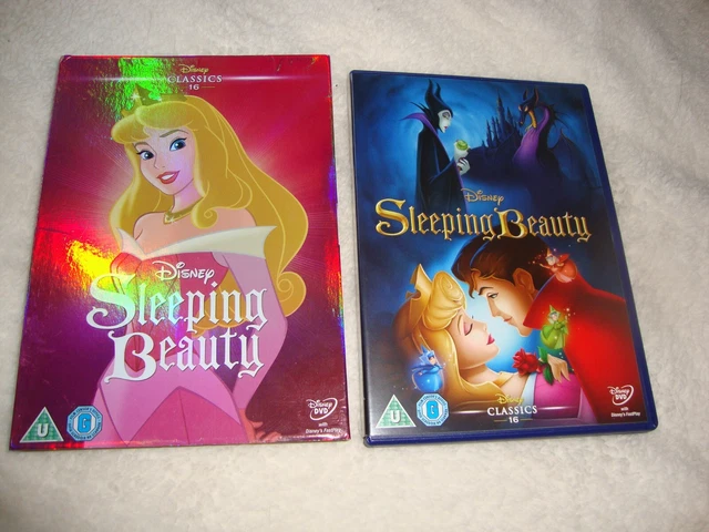 Walt Disney Sleeping Beauty Dvd Film Goldyellow Oval Classic Number