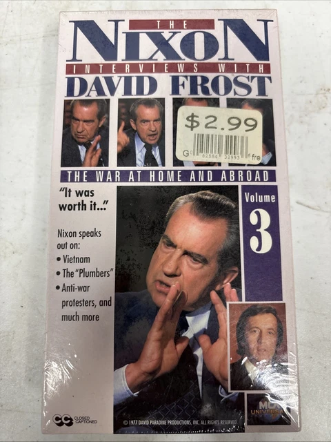 THE NIXON INTERVIEWS With David Frost VHS. Sealed £3.97 - PicClick UK