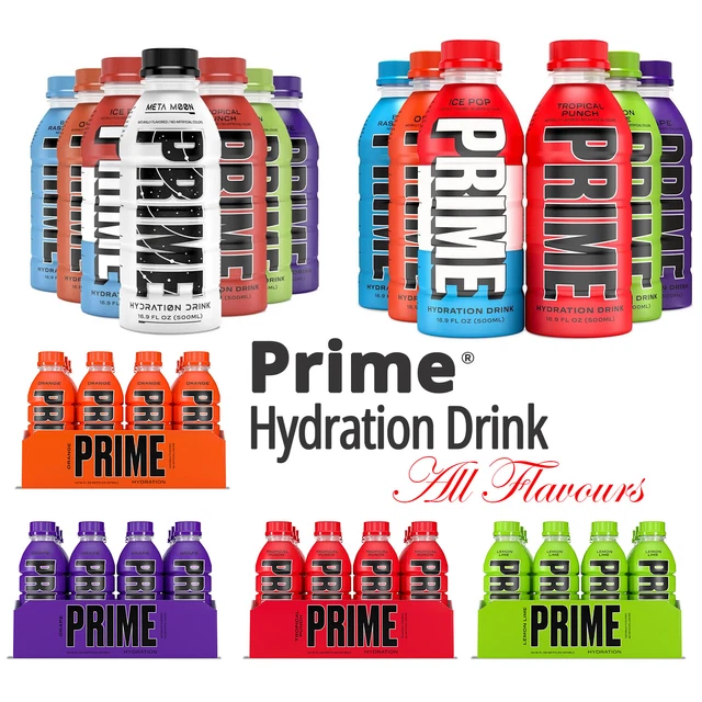 X1 PRIME HYDRATION Energy Drink Bottle Ksi & Logan Paul All Flavours ...