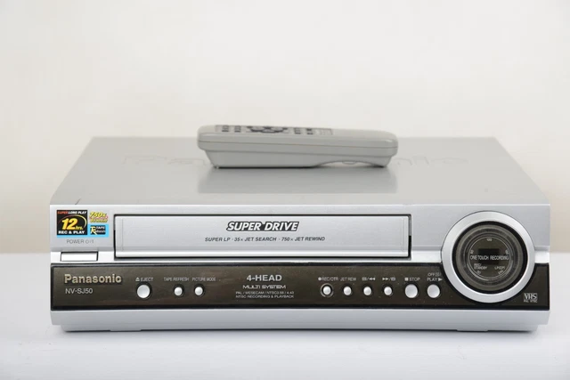 PANASONIC VHS VCR NV SJ50 4 HEAD Player Recorder PAL MESECAM NTSC £74. ...