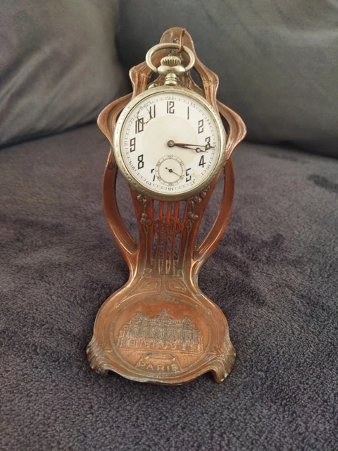 ANCIEN PORTE MONTRE Gousset Art Nouveau Opera Garnier Paris EUR 149,00 ...