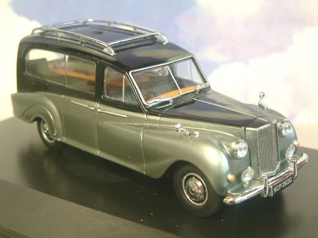 SUPERB OXFORD DIECAST 1/43 Austin Princess Hearse In Black & Silver ...