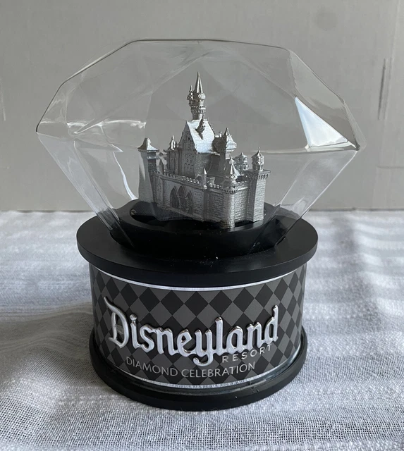 DISNEY CASTLE DIAMOND Celebration 60th Anniversary Globe With Lights ...