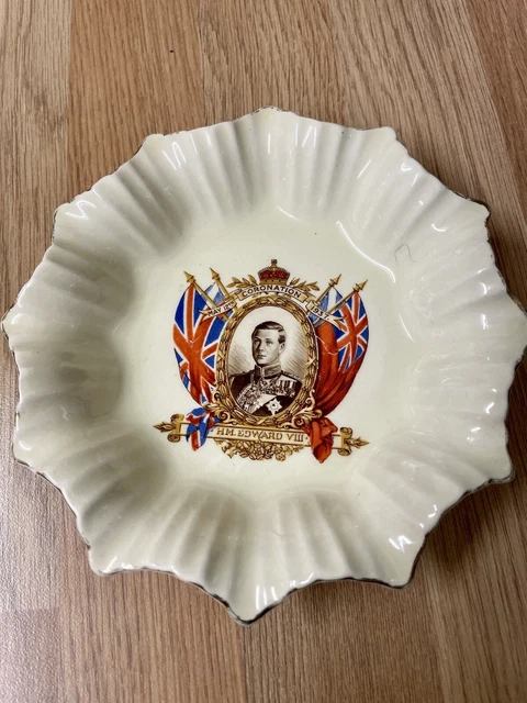 RARE J&G MEAKIN 1937 Coronation of King Edward VIII Sunshine Trinket ...