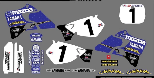 VINTAGE/EVO JEREMY MCGRATH Chaparral Yamaha Yz125/250 1996-2001 Full ...