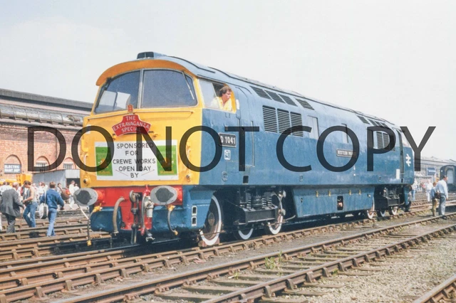 UK DIESEL TRAIN Railway Photograph Of Class 52 Western D1041. Rm52-267 ...