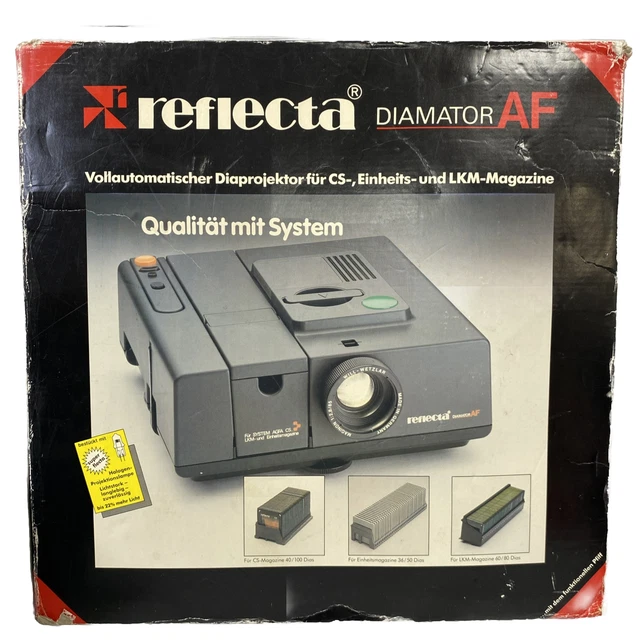 REFLECTA DIAMATOR AF Type 1002 Slide Projector Working With Manual No Box PK £50.00 - PicClick UK