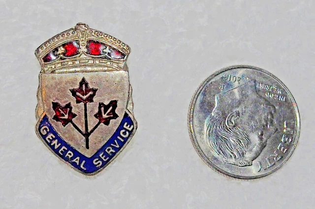 RARE FIND WW2 General Service King Crown/Leaves Pin AND Tie Clip!! $47. ...