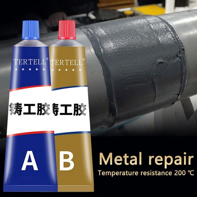 GLUE LIQUID METAL Welding Filler High Temperature AB Glue Repairing ...