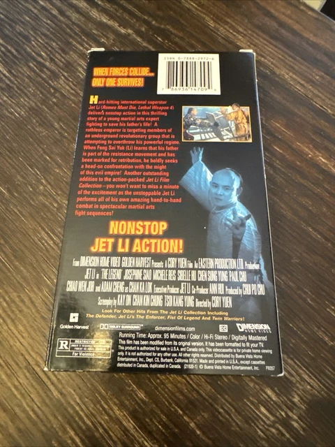 THE LEGEND VHS Movie 2000 Jet Li Collection £7.62 - PicClick UK