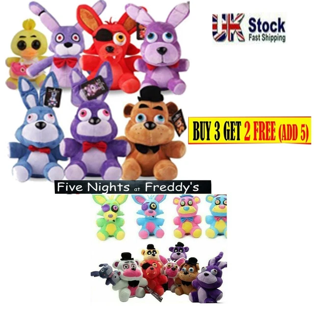 FIVE NIGHTS AT Freddy's FNAF Horror Game Plush Toy Chica Bonnie 4"-7 ...