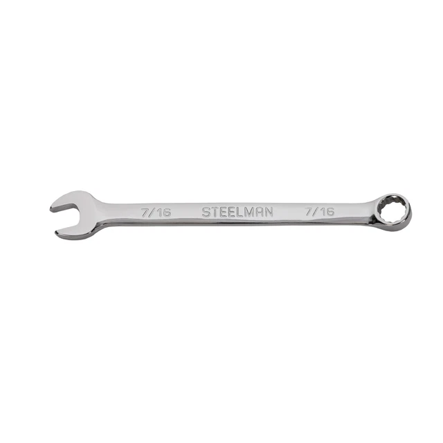 STEELMAN 7 16 INCH SAE Combination Wrench With 12 Point Box End 82550