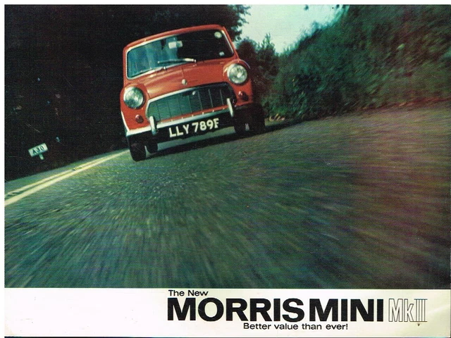 MORRIS MINI MK2 Saloon Original 1967 Uk Sales Brochure £24.99 - PicClick UK