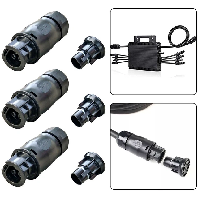 SOLAR CONNECTOR SOLAR PV AC 3 Pin Connector For Single-phase Micro ...