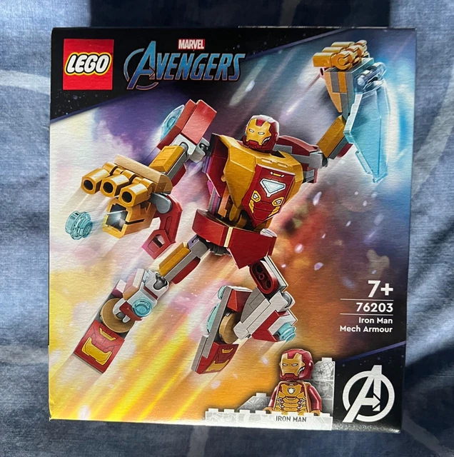 LEGO MARVEL: IRON Man Mech Armour (76203) New/Sealed/Tracking £8.85 ...