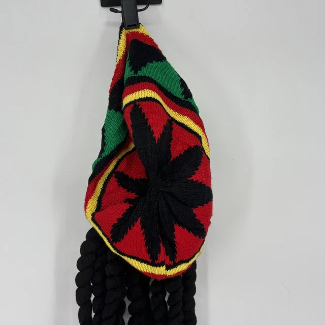 RASTA BEANIE HAT Costume Jamaica Bobsled Dreadlocks Wig Hat £16.94 ...