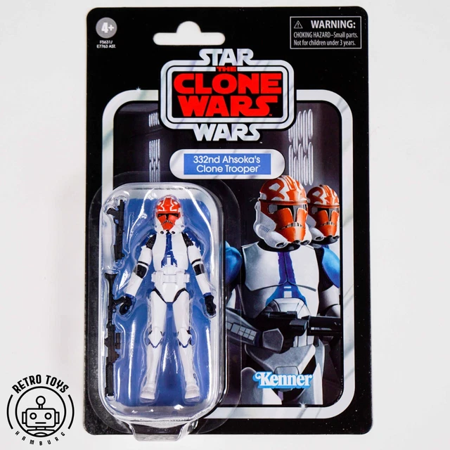 FIGURINE ARTICULÉE AHSOKA'S CLONE TROOPER 332nd Star Wars The Vintage ...