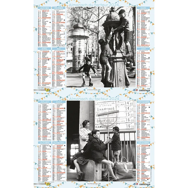 CALENDRIER DE LA Poste 2024, Almanach du facteur, Doisneau EUR 9,90 ...