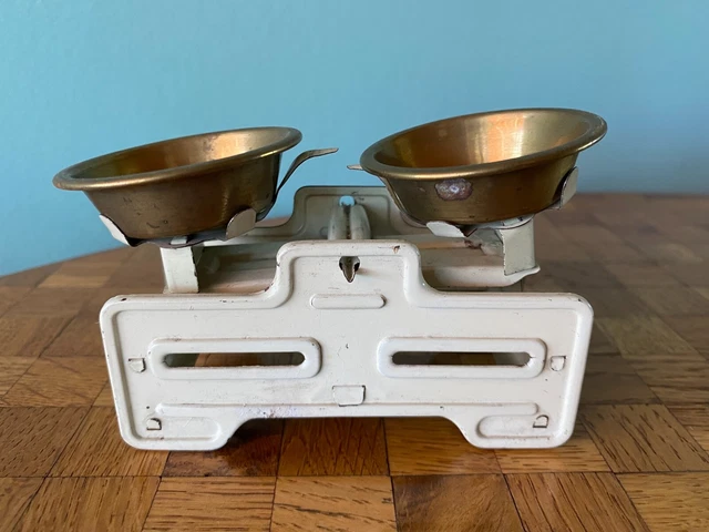 OLD SCALE BEAM Scale Tin Toy Shop Children's Shop Equipment Scale £30. ...