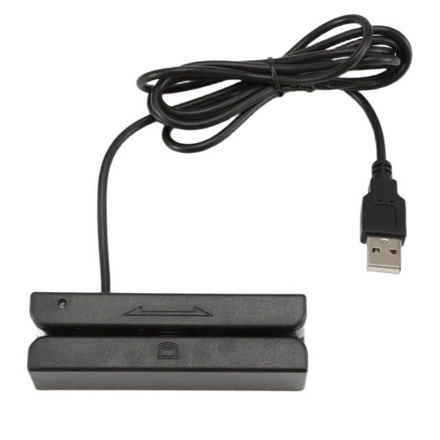 MSR90 USB MAGNETIC Strip Card Reading Machine Card Reader Stripe 3 ...
