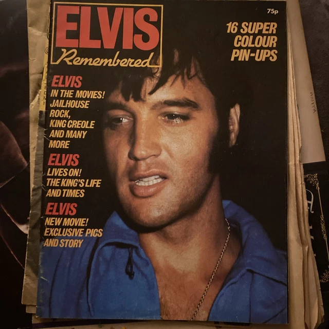 VINTAGE ELVIS REMEMBERED Magazine from late 70’s £35.00 - PicClick UK