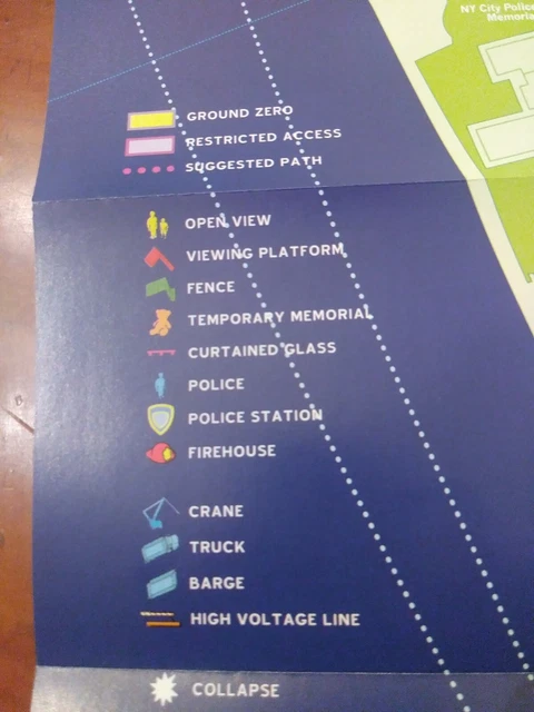 WTC WORLD TRADE Center Around Ground Zero brochure et carte 11 ...