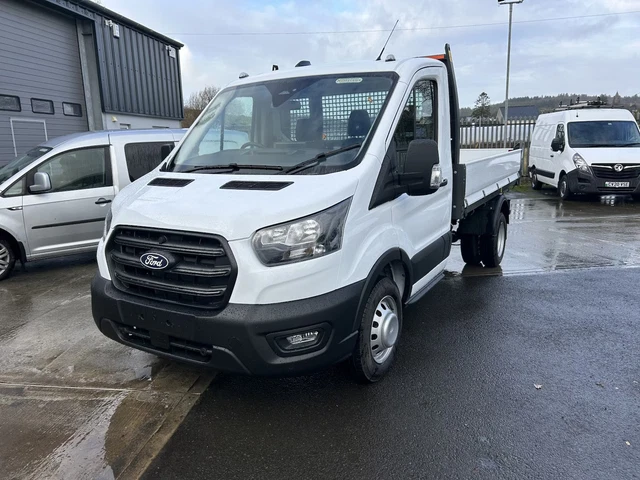 FORD TRANSIT 2.0 350 EcoBlue Leader SINGLE CAB TIPPER AIR CON White ...