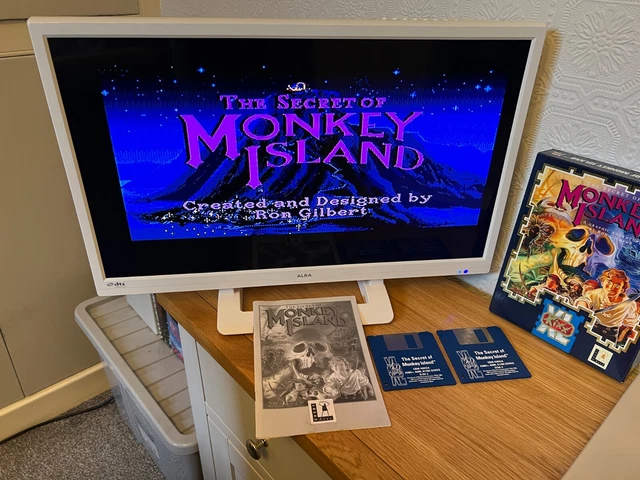 WORKING KIXX SECRET of Monkey Island Vintage 1990s Amiga Game -🤔Make An ...