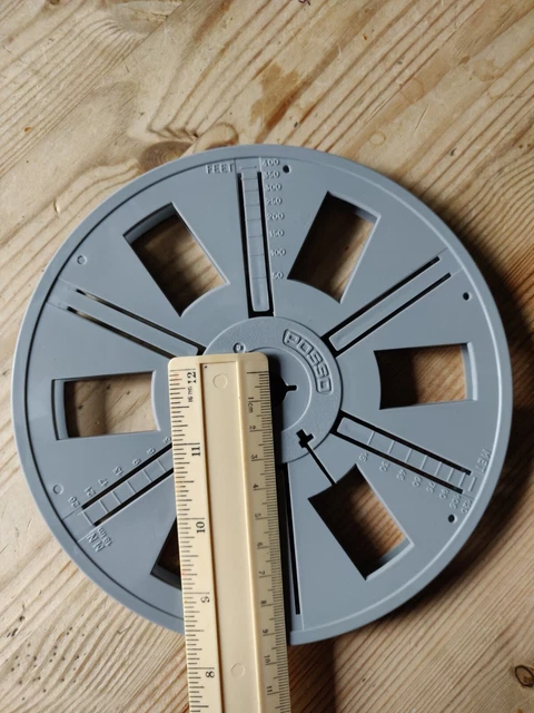 NEW POSSO CINE Film Take Up Spool Reel 400ft/120m 7"( 8/Super 8 Film ...