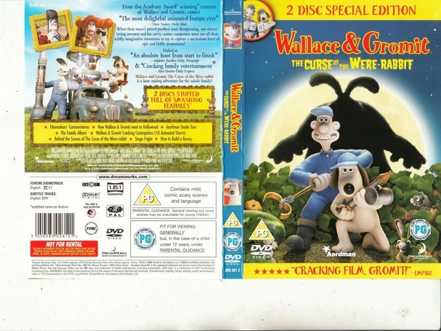 WALLACE & GROMIT-THE Curse of The Were Rabbit-2005-Animated WAG-DVD $29 ...