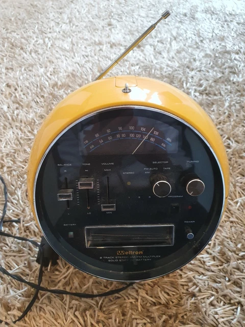 WELTRON 2001 SPACE Ball Radio 70er Vintage Rarität gelb 16440 EUR 229 ...