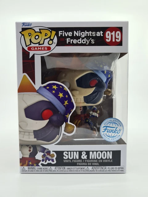 FIVE NIGHTS AT Freddy's Sun and Moon Exc Funko Pop #919 avec protection ...