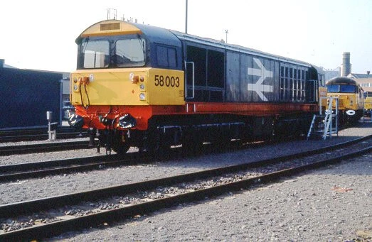 ORIGINAL 35MM colour slide of ex works 58003 BR class 58 diesel loco £1 ...