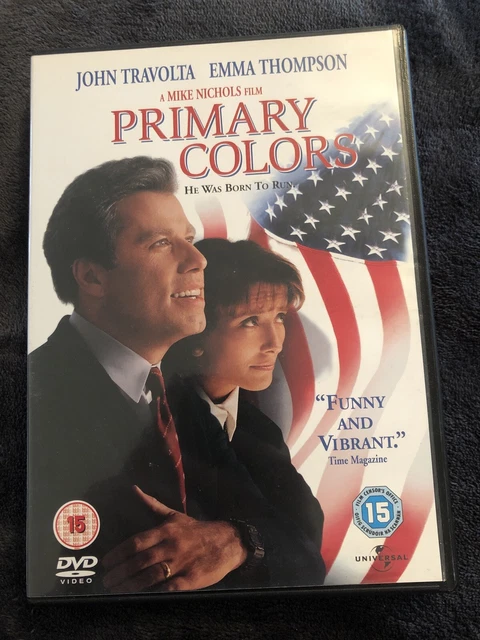 PRIMARY COLORS DVD • John Travolta, Emma Thopmson - Cert 15. 2005 £0.99 ...