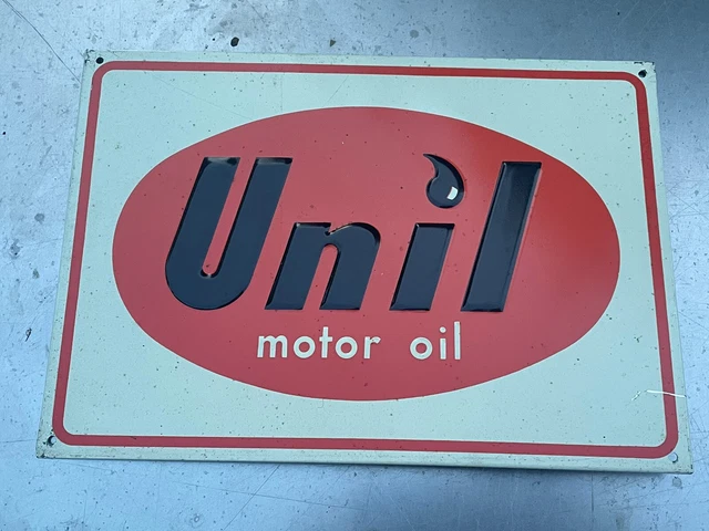 ANCIENNE TÔLE HUILES UNIL MOTOR OIL Garage 1960 bis EUR 60,00 - PicClick FR
