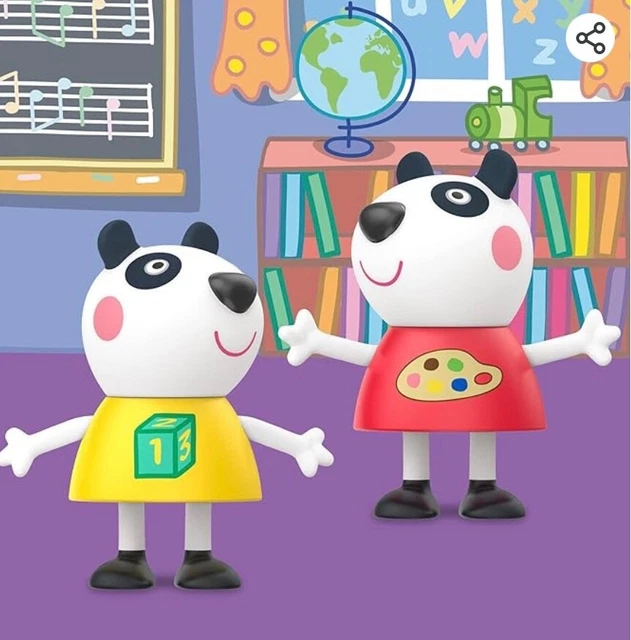 PEPPA PIG PANDA Twin Figure’s Rare Playset New Toy & No Box £15.00 ...