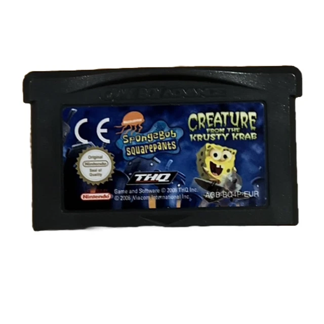 SPONGEBOB CREATURE FROM the Krusty Crab for Gameboy | Tested & Working ...