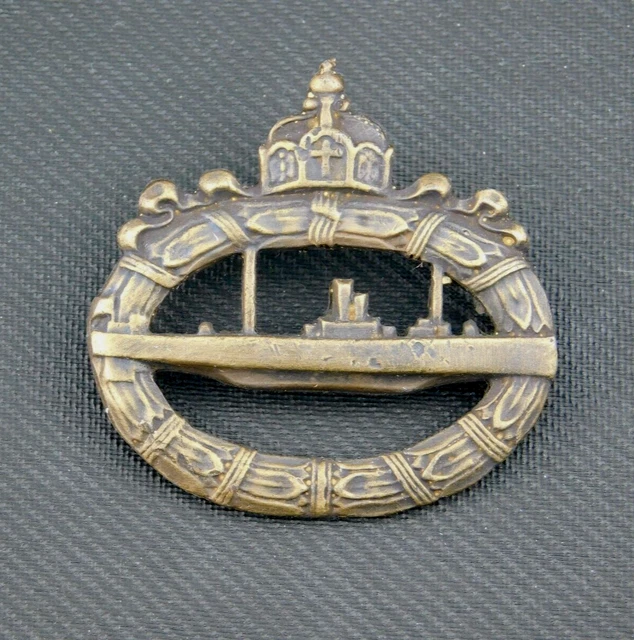 3129 WW1 INSIGNE De Sous-Marin Marine Impériale Allemande Insigne De ...
