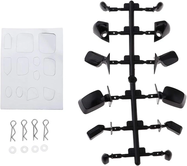 SIMULATION CAR PLASTIC Wing Mirrors Retrofit Kits for 1/10 Model Car RC ...