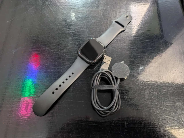 APPLE WATCH SERIES 10 GPS 42mm Jet Black Aluminium Black Sport Band ...