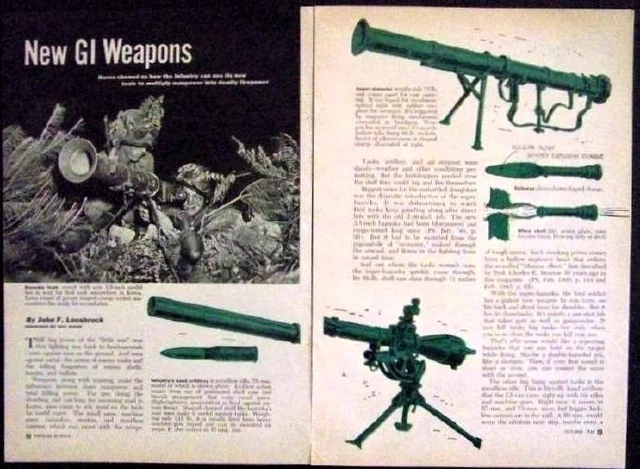 US GI WEAPONS in Korea 1950 graphic pictorial Bazooka Machine Guns ...