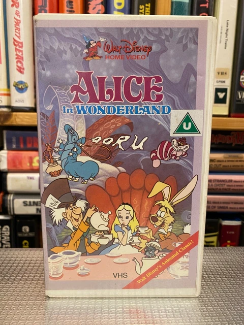 ALICE IN WONDERLAND RARE pre cert DISNEY VHS video Ex Rental £125.00 - PicClick UK