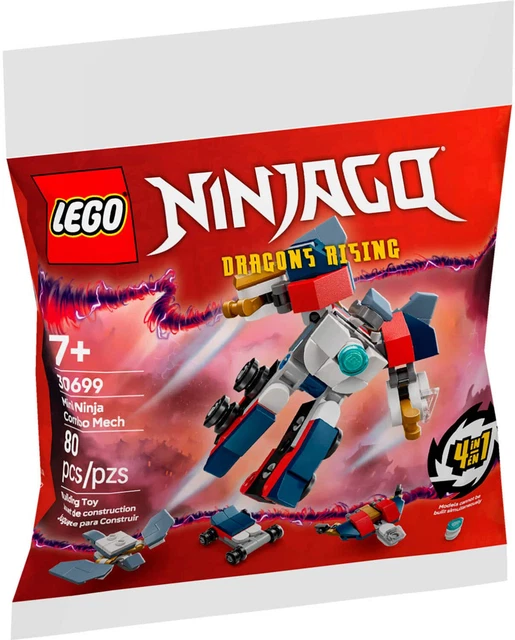 LEGO NINJAGO DRAGONS Rising Mini Ninja Combo Mech 30699 4 In 1 £8.94 ...