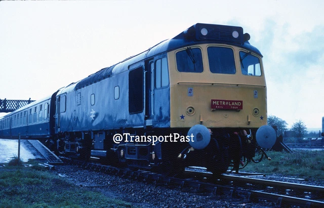 BRITISH RAILWAYS CLASS 25 278 Metroland Railtour 35mm Photographic ...
