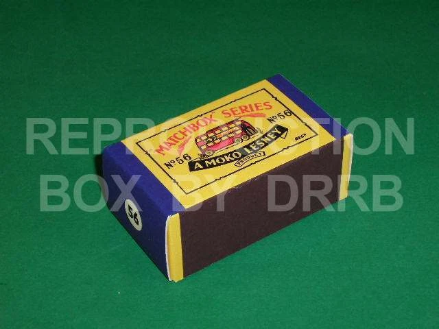 MATCHBOX 1-75 #56A London Trolley Bus (Moko Lesney) - Reproduction Box ...