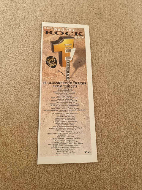 TNEWL52 ADVERT 11X4 The No.1 70'S Rock Album: Deep Purple, The Police £ ...