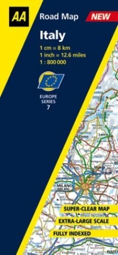 ITALY (AA ROAD Map Europe Series) Sheet map, folded Book The Cheap Fast ...